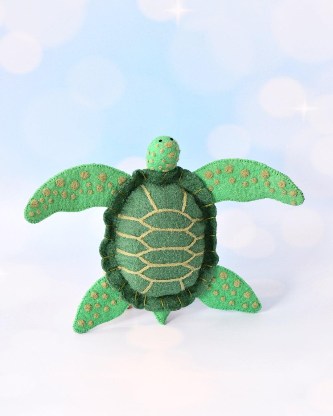Waru the Sea Turtle Hand Puppet (green Sea Turtle Puppet) Torres Strait ...