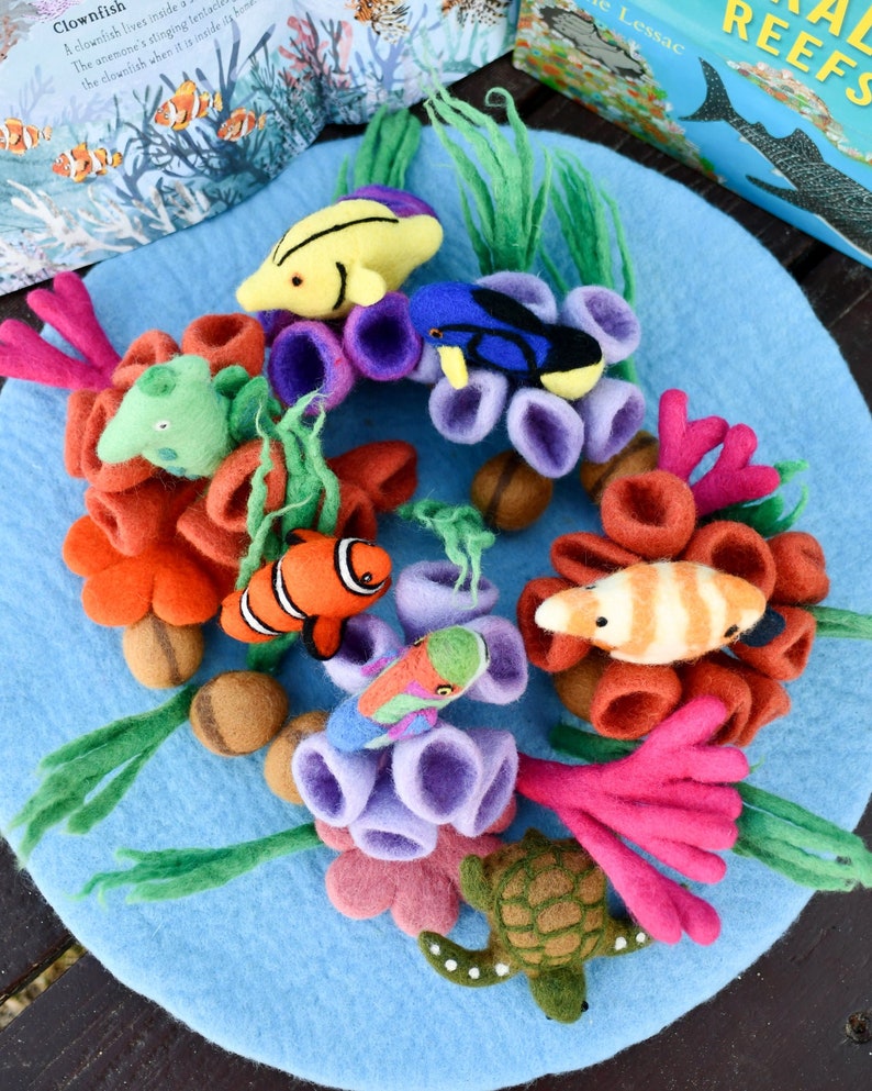 Coral Reef Play Mat Playscape - Etsy