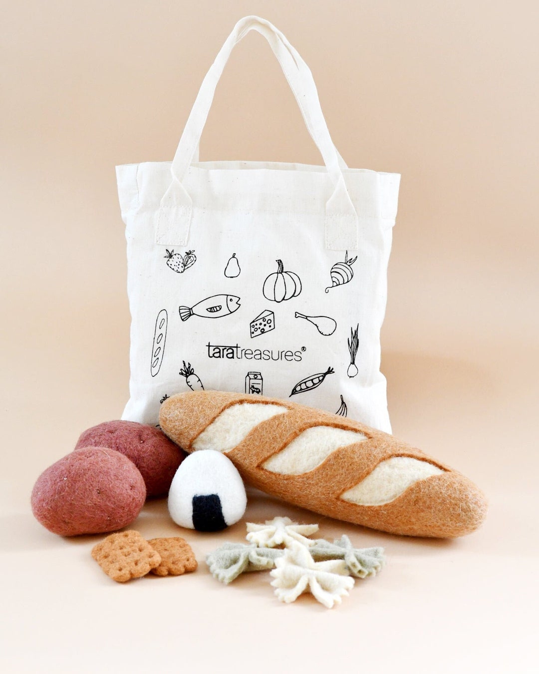Felt Food Groups Set: Carbohydrates Play Food Collection - Pretend Play ...