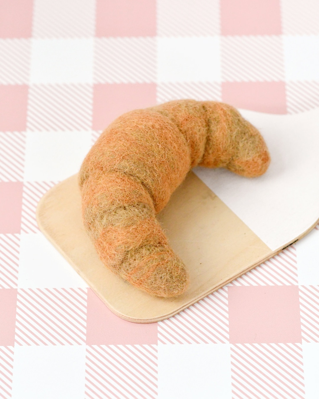 Felt Plain Croissant - Plain Croissant Pretend Play Food Felt Play Food ...