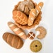 Felt Sourdough Bread, Sourdough Bread Bun for Pretend Play, Felt Bread ...