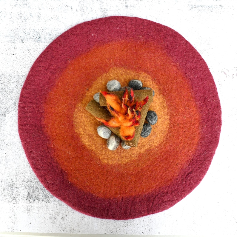 Campfire Play Mat Playscape | Australiana Camp Fire Felt Playscape ...