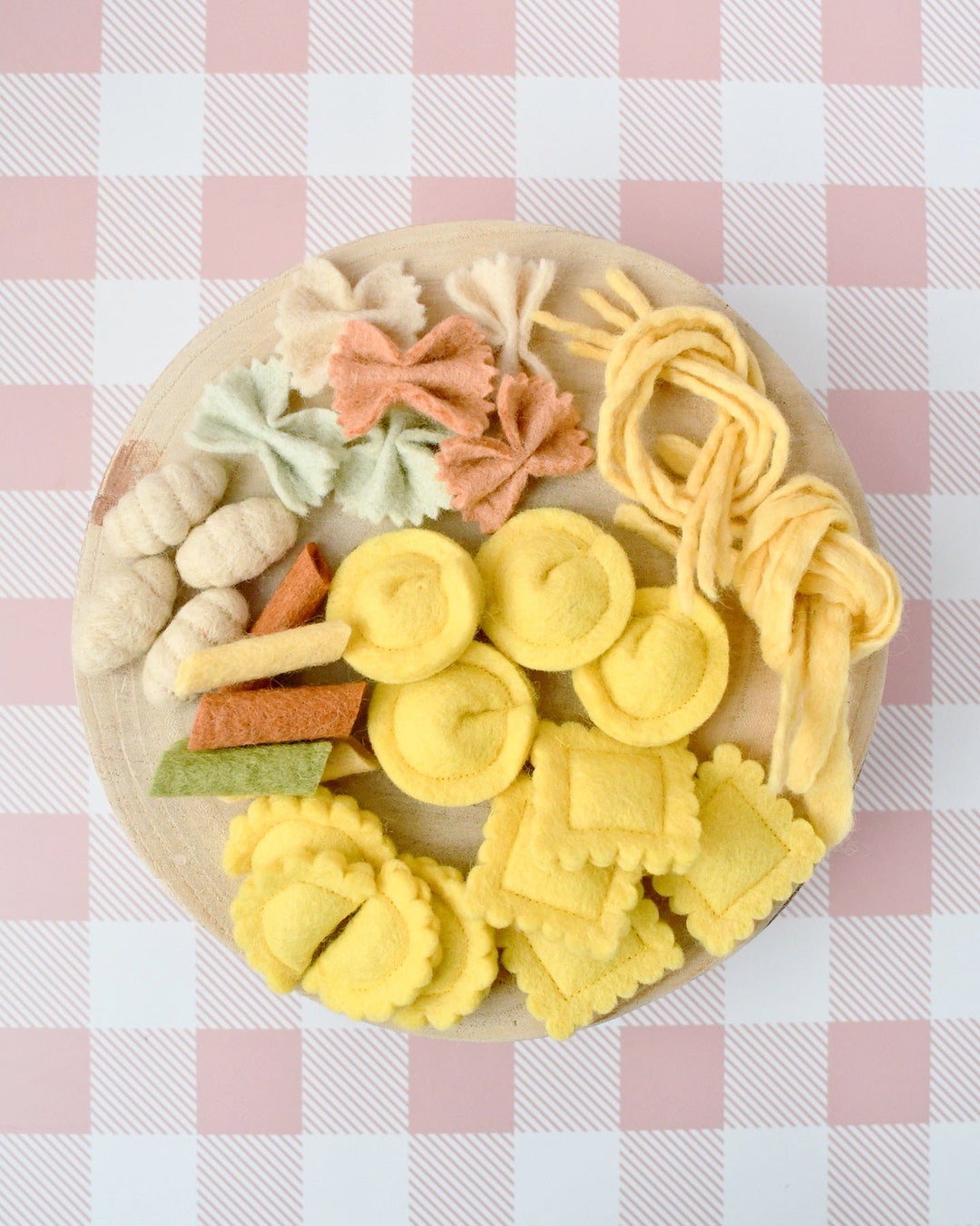 Felt Pasta Play Food Set - Interactive Play Food, Pretend Play Food Set ...