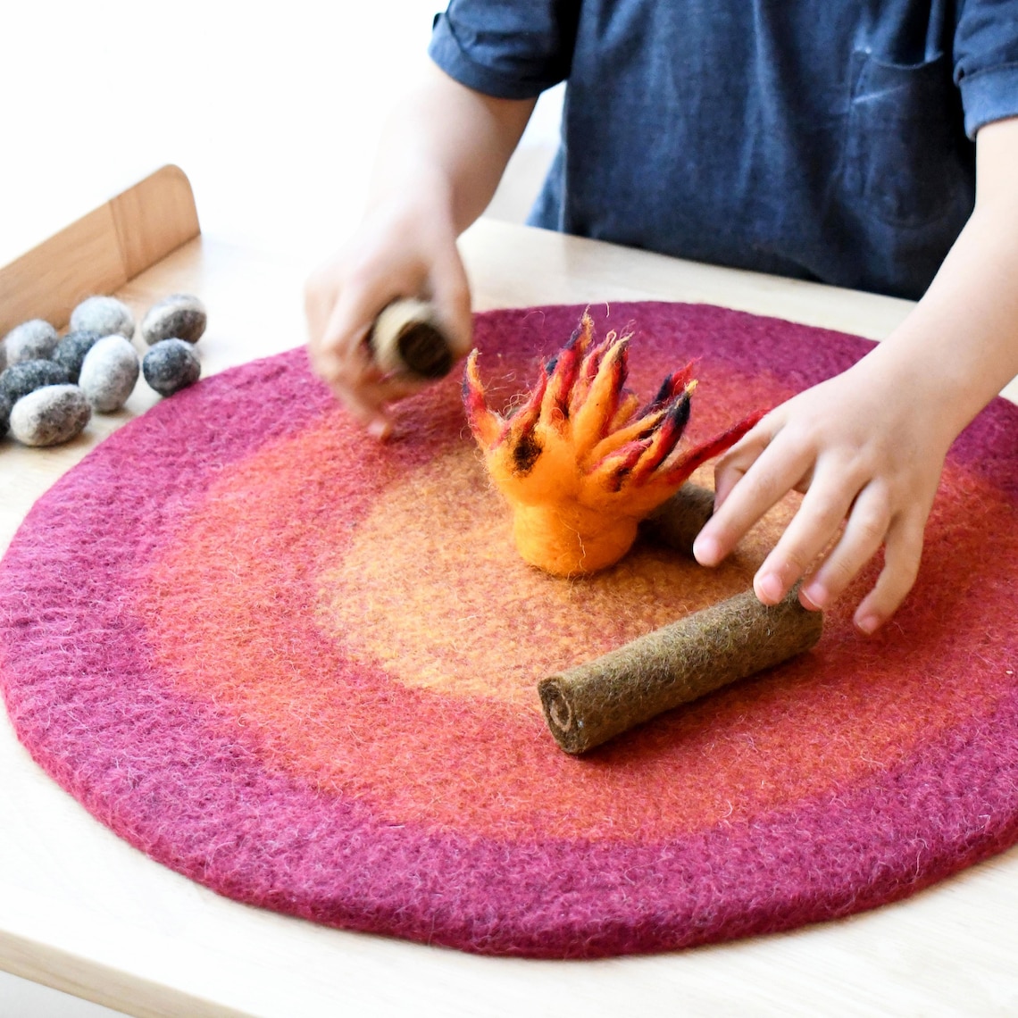 Campfire Play Mat Playscape | Australiana Camp Fire Felt Playscape ...