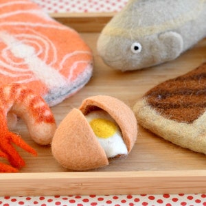 Felt Food Groups Set: Protein Felt Play Food - Felt T-bone Steak, Felt ...