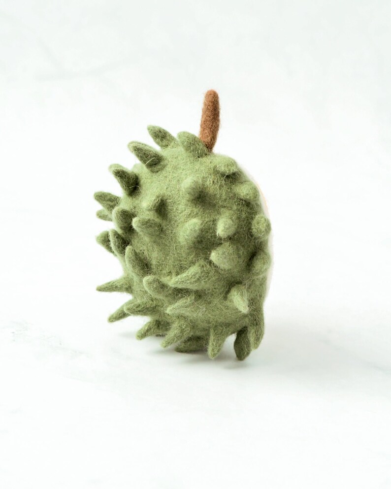 Felt Durian Fruit Play Food, Felt Durian Toy for Pretend Food Play ...