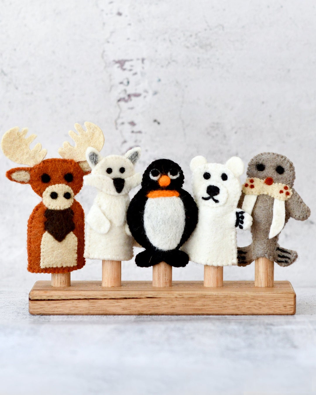 Polar Animals Finger Puppets | Arctic Antartica Animals Finger Puppets ...