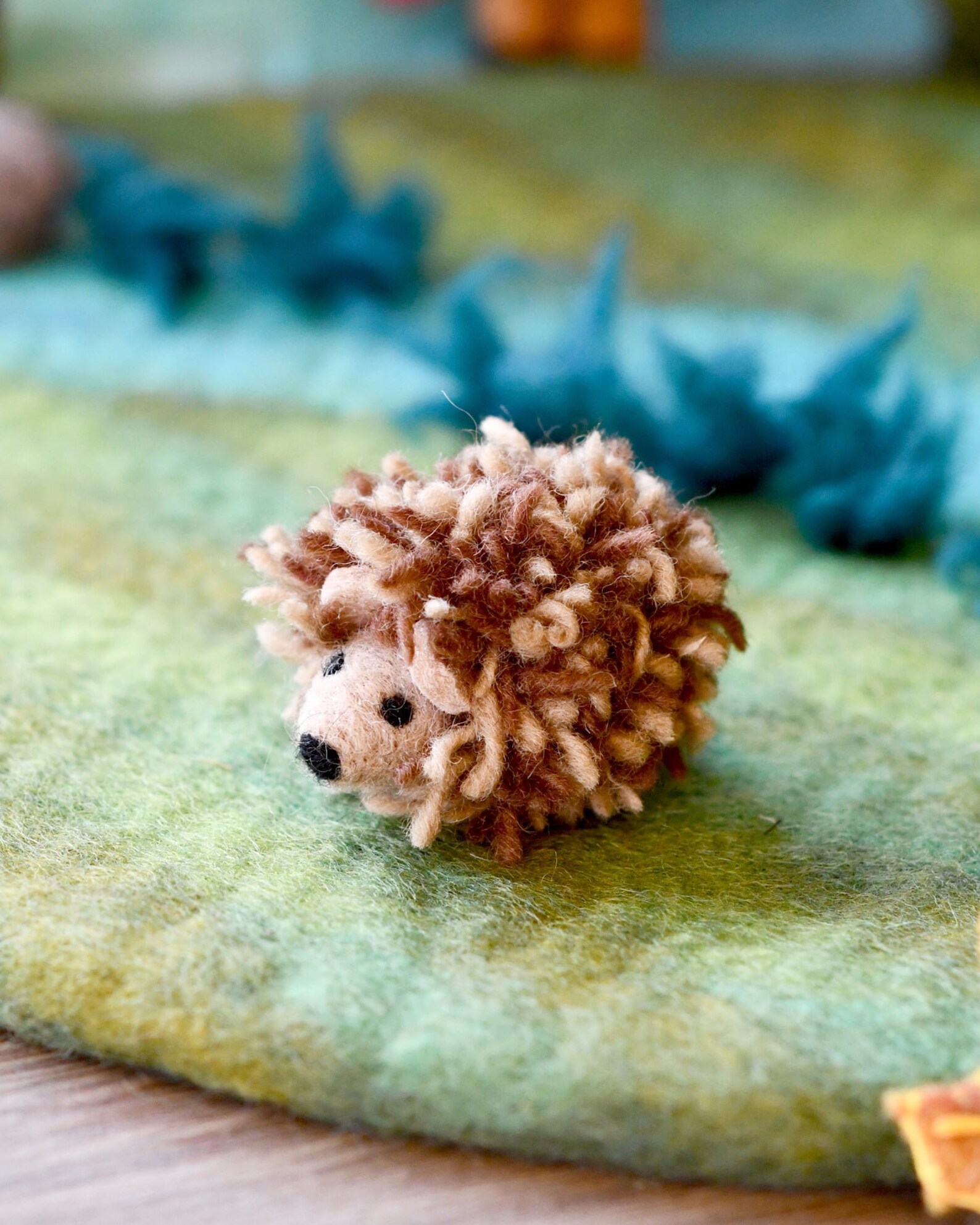 Felt Small Fluffy Hedgehog Toy | Woodlands Hedgehog Soft Toy for Loose ...