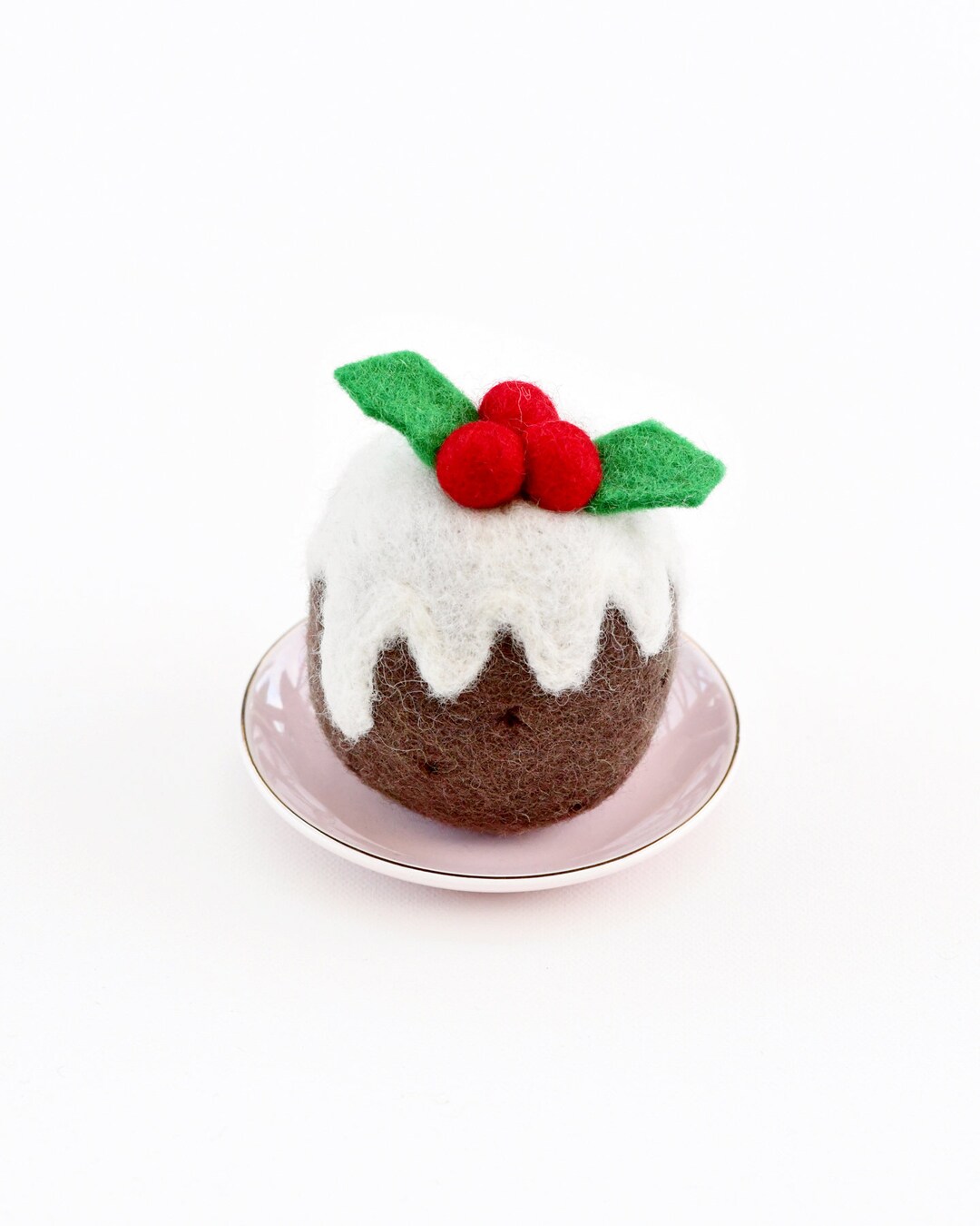 Felt Christmas Pudding| Christmas in July Pudding | Made From Wool Felt ...