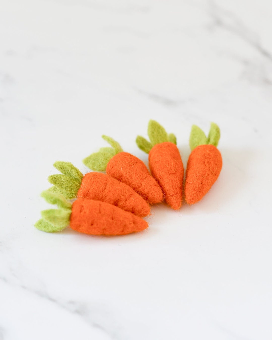 Felt Small Orange Carrots (set of 5 Orange Carrots) Ethically Made From ...