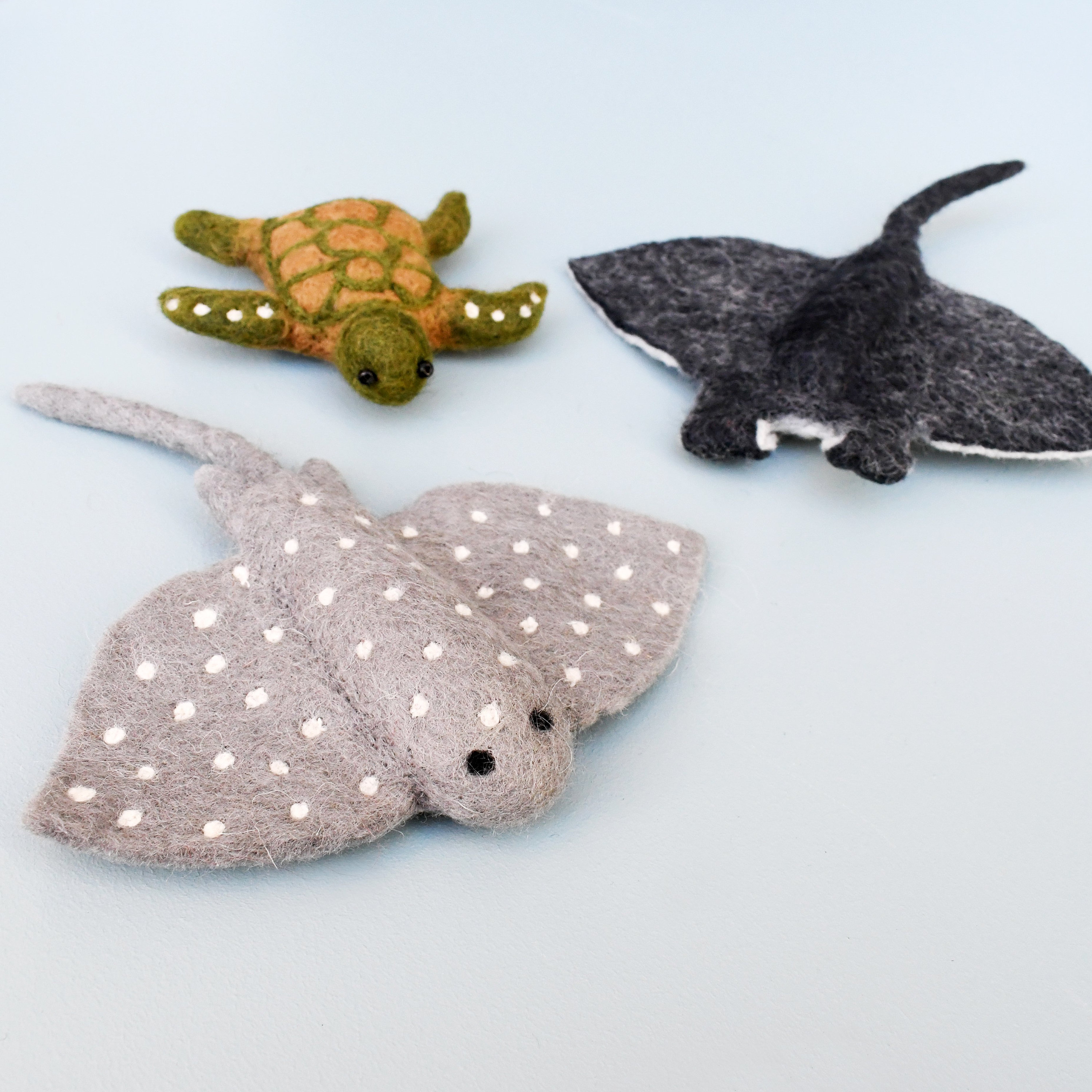 Felt Spotted Eagle Ray Toy Needle Felted Stingray Toy Small - Etsy Denmark