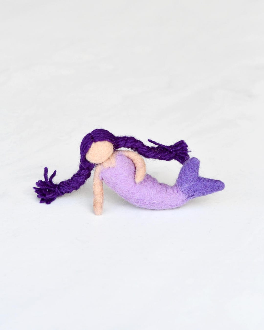 Felt Mermaid With Beautiful Sandy Brown Hair | Waldorf Inspired Mermaid ...