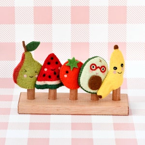 Felt Fruits Finger Puppets Set | Felt Finger Puppets | Felt Fruits ...