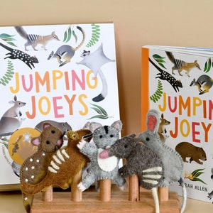 Jumping Joeys Finger Puppets and Book Set by Sarah Allen, Australian ...