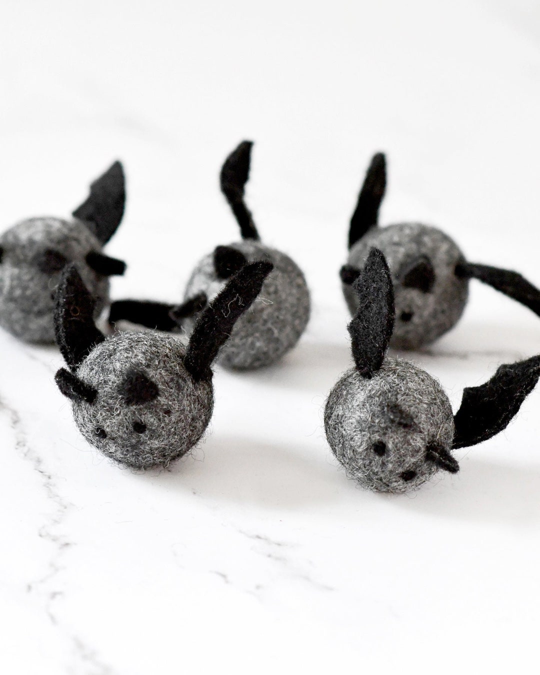 Felt Bats Packet of 5 Grey Bats for Loose Parts Play - Etsy