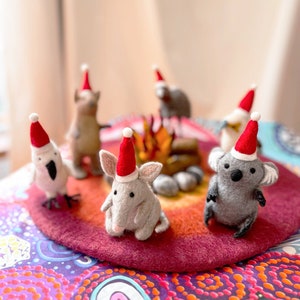 Felt Australian Bilby Christmas Ornament, Australiana Christmas Bilby ...
