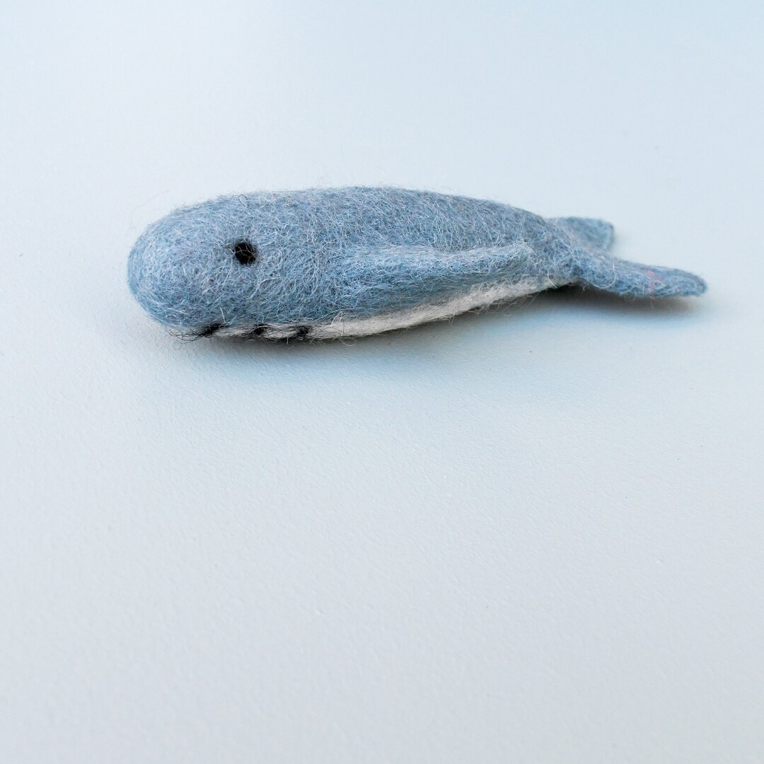 Felt Whale Toy, Needle Felted Whale Toy, Small World Play Toy, Waldorf ...