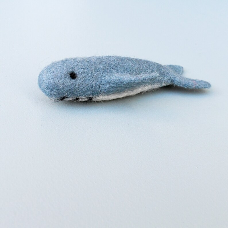 Felt Whale Toy Needle Felted Whale Toy Small World Play Toy - Etsy