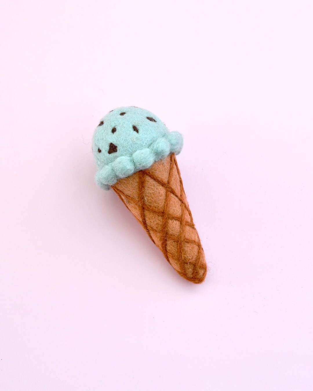 Felt Mint Chocolate Chip Ice Cream, Felt Ice Cream and Desserts, Felt ...