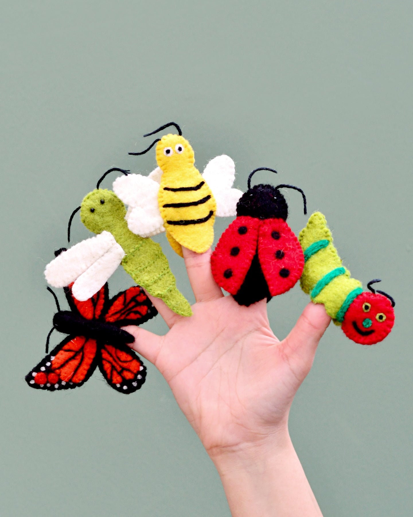Bugs Finger Puppet Set | Insects and Colourful Bugs Finger Puppets ...
