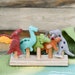 Dinosaur Finger Puppets Set, Brachiosaurus Triceratops Tyrannosaurus ...