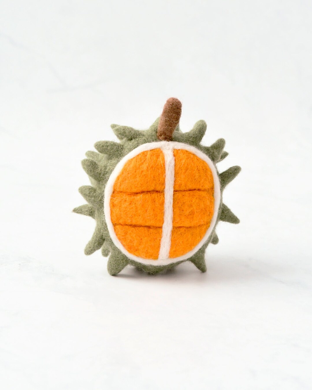 Felt Durian Fruit Play Food, Felt Durian Toy for Pretend Food Play ...