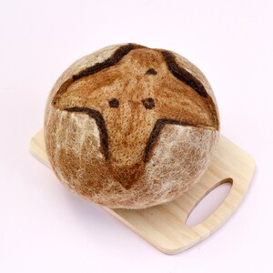 Felt Sourdough Bread, Sourdough Bread Bun for Pretend Play, Felt Bread ...