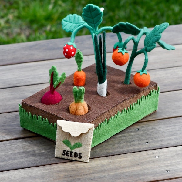 Vegetable Garden Toy - Etsy