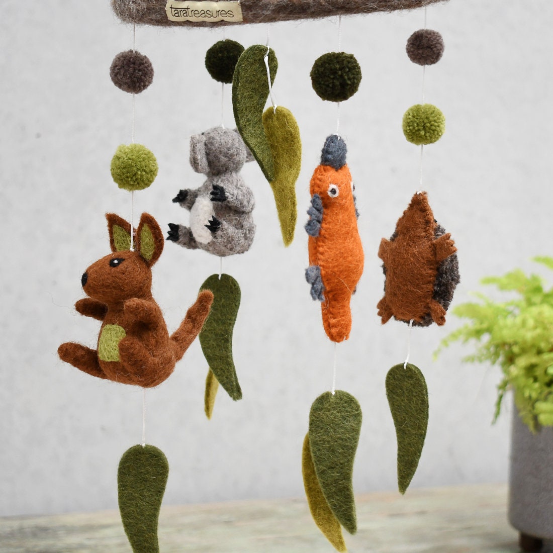 Australian Animals Australiana Baby Nursery Cot Crib Mobile | Kangaroo ...