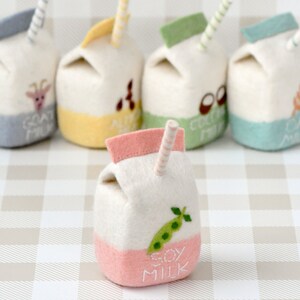 Felt Soy Milk Packet for Pretend Play, Play Kitchen and Cubby Houses ...