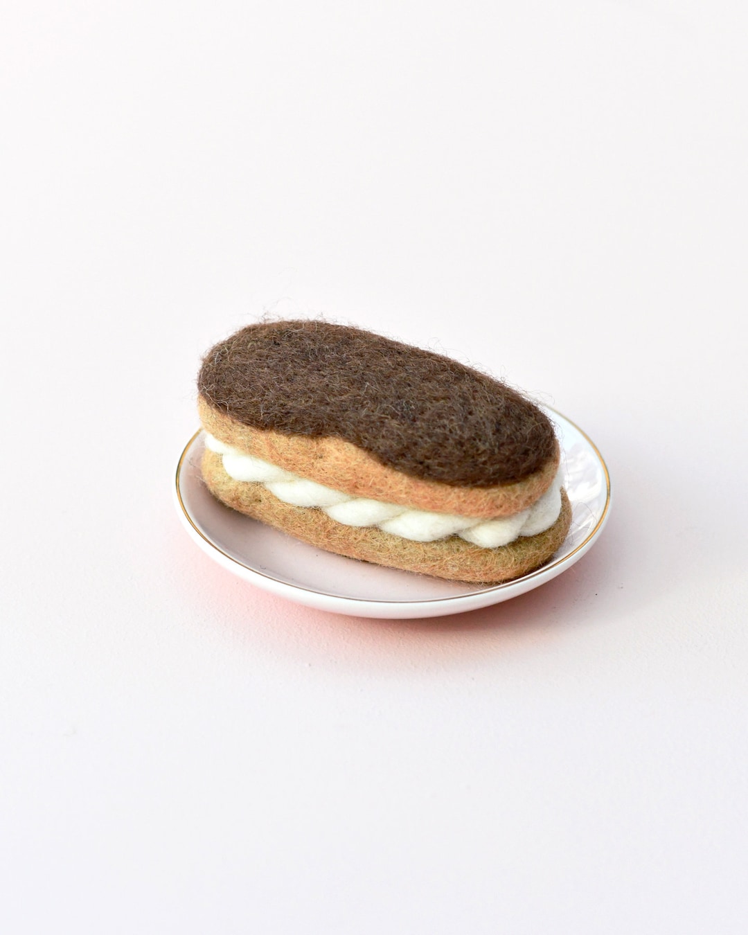 Felt Chocolate Eclair, Sweet Treasts Felt Play Food, Felt Eclair for ...