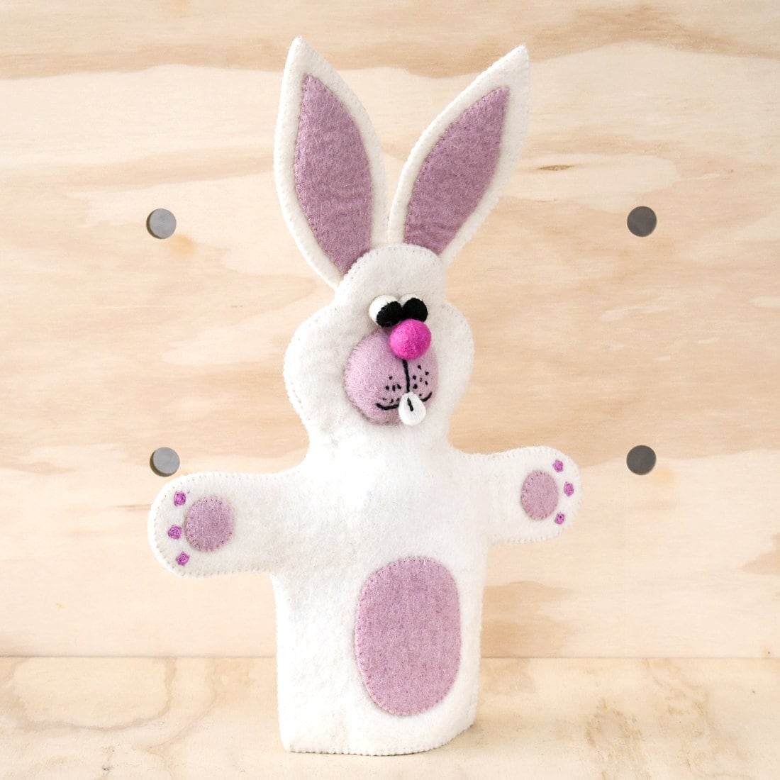 Rabbit Hand Puppet (made From Wool Felt) - Etsy