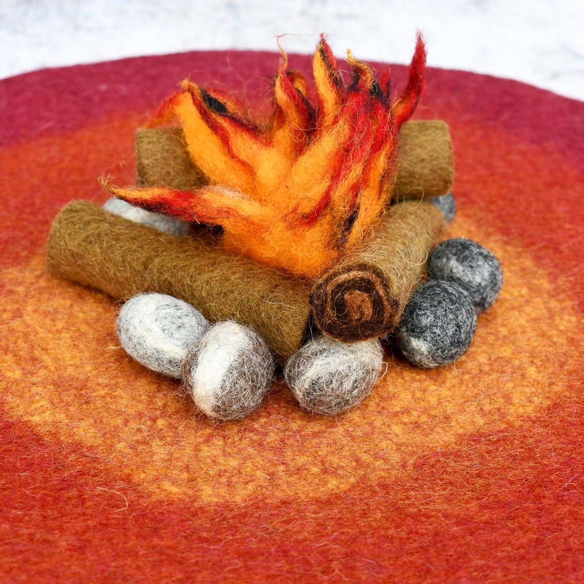 Campfire Play Mat Playscape | Australiana Camp Fire Felt Playscape ...