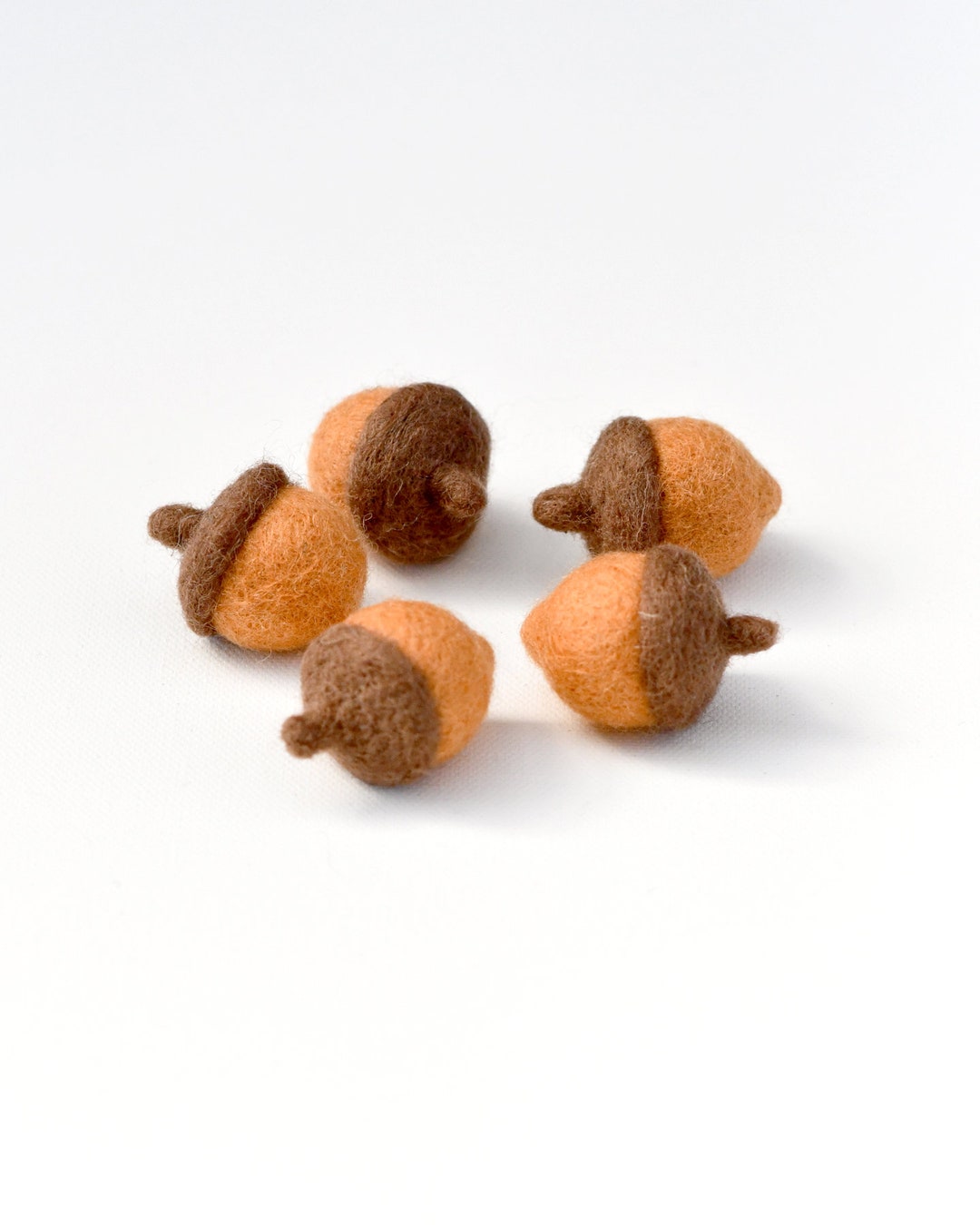 Felt Brown Acorns | Loose Parts Play, Small World Play, Sorting and ...