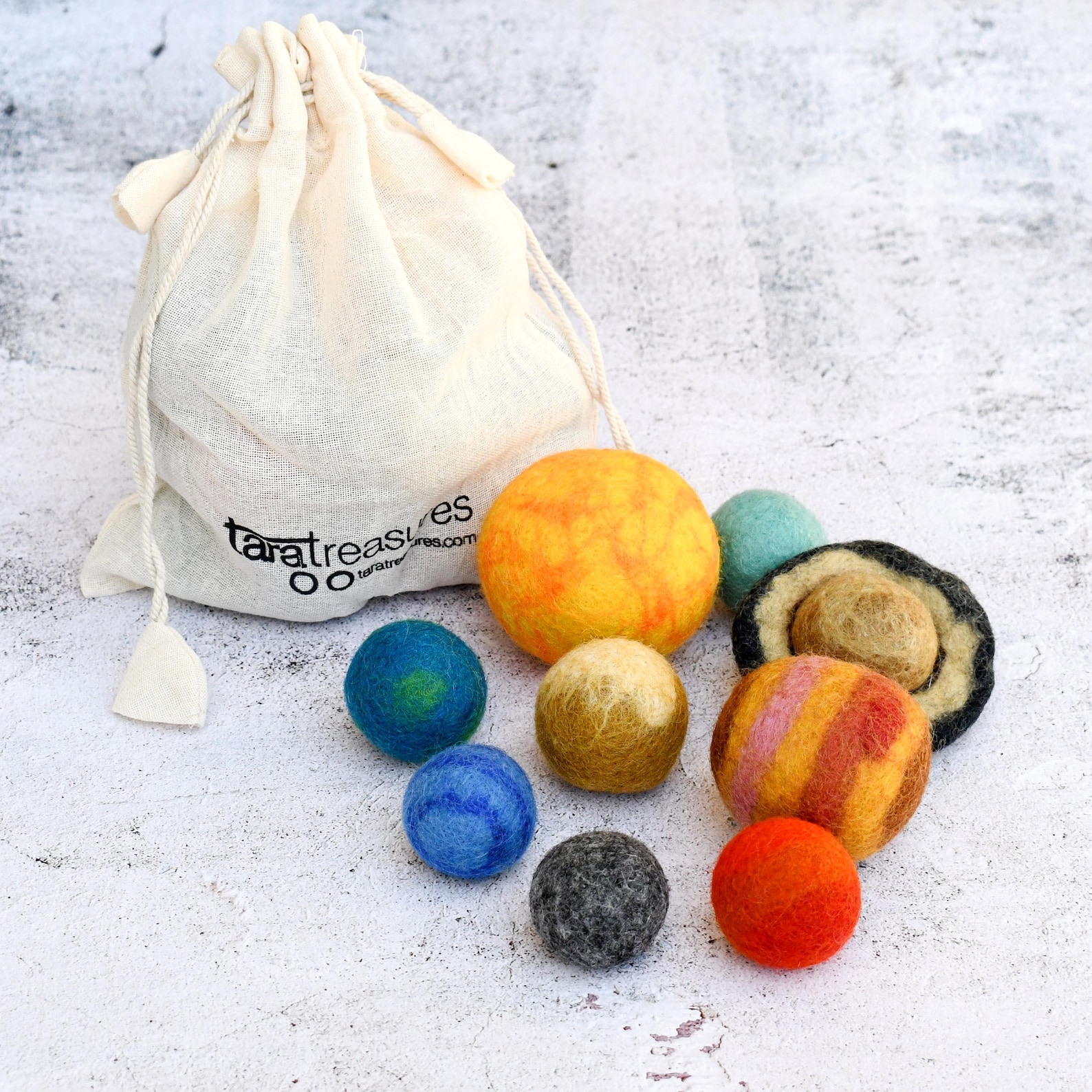 Solar System Outer Space Felt Planets (made From Wool Felt) Sun ...