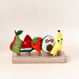 Felt Fruits Finger Puppets Set | Felt Finger Puppets | Felt Fruits ...