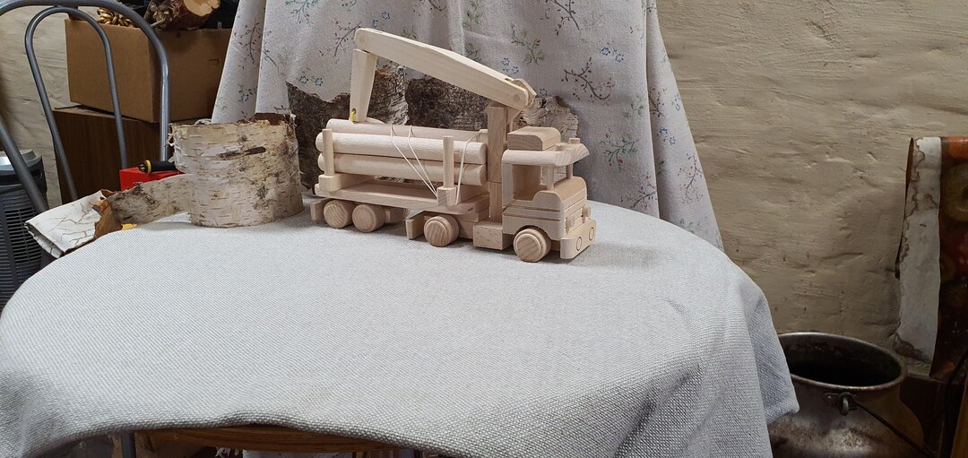 Wooden Toy Car Truck, Handcrafted Push-pull Vehicle for Kids - Etsy