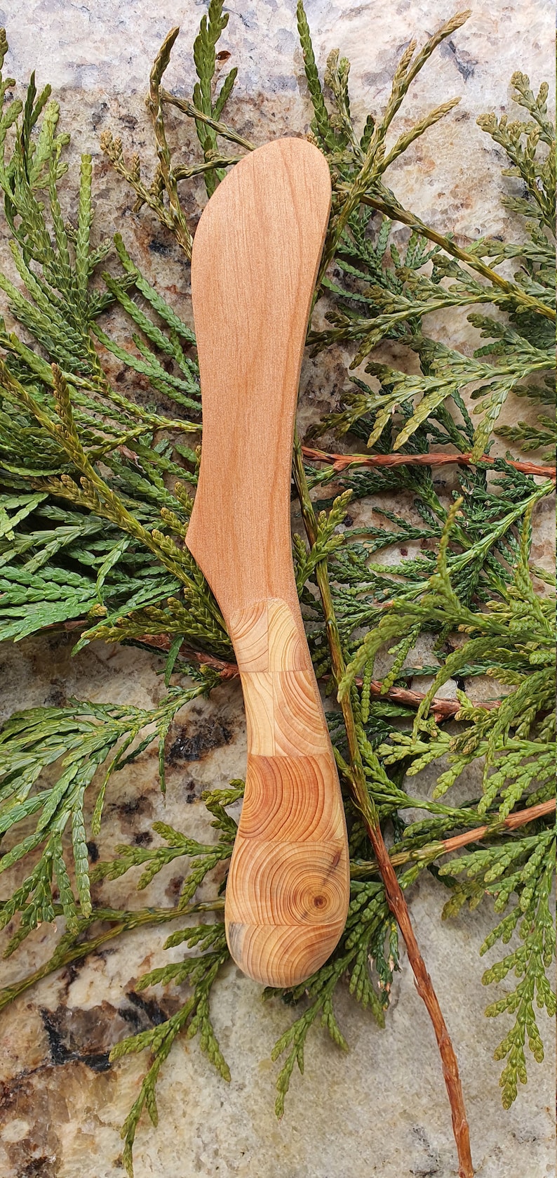Wood Butter Knife - Juniper and Ash, Handmade in Latvia, 18 Cm - Etsy