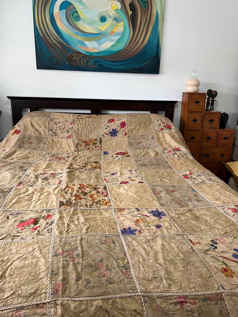 Vintage Bedding Vintage Throw Handmade Throw 50 Throw Retro Blanket ...