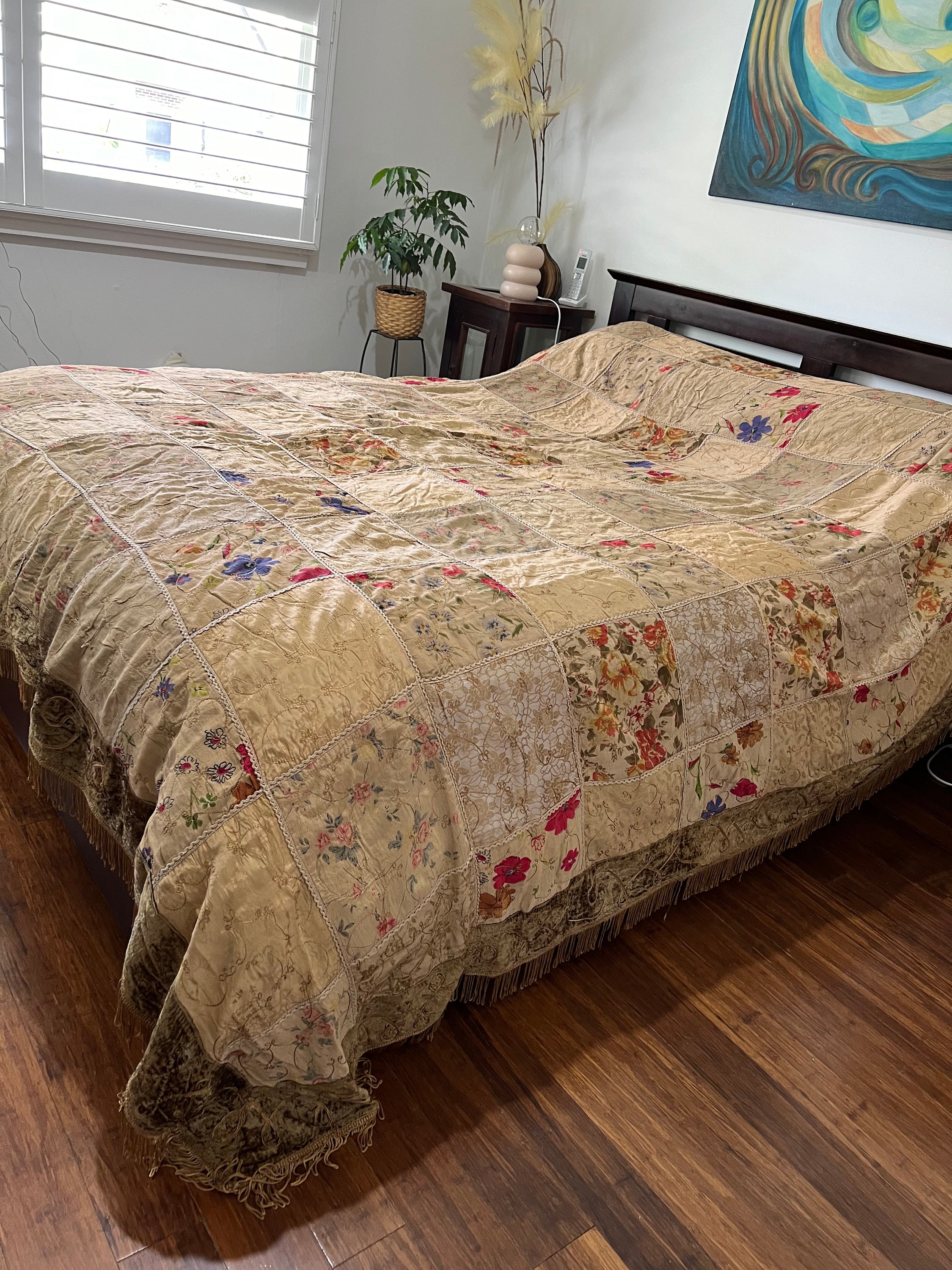 Vintage Bedding Vintage Throw Handmade Throw 50 Throw Retro Blanket ...