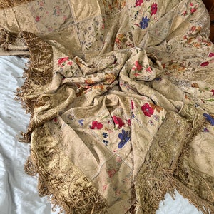 Vintage Bedding Vintage Throw Handmade Throw 50s Throw Retro Large ...