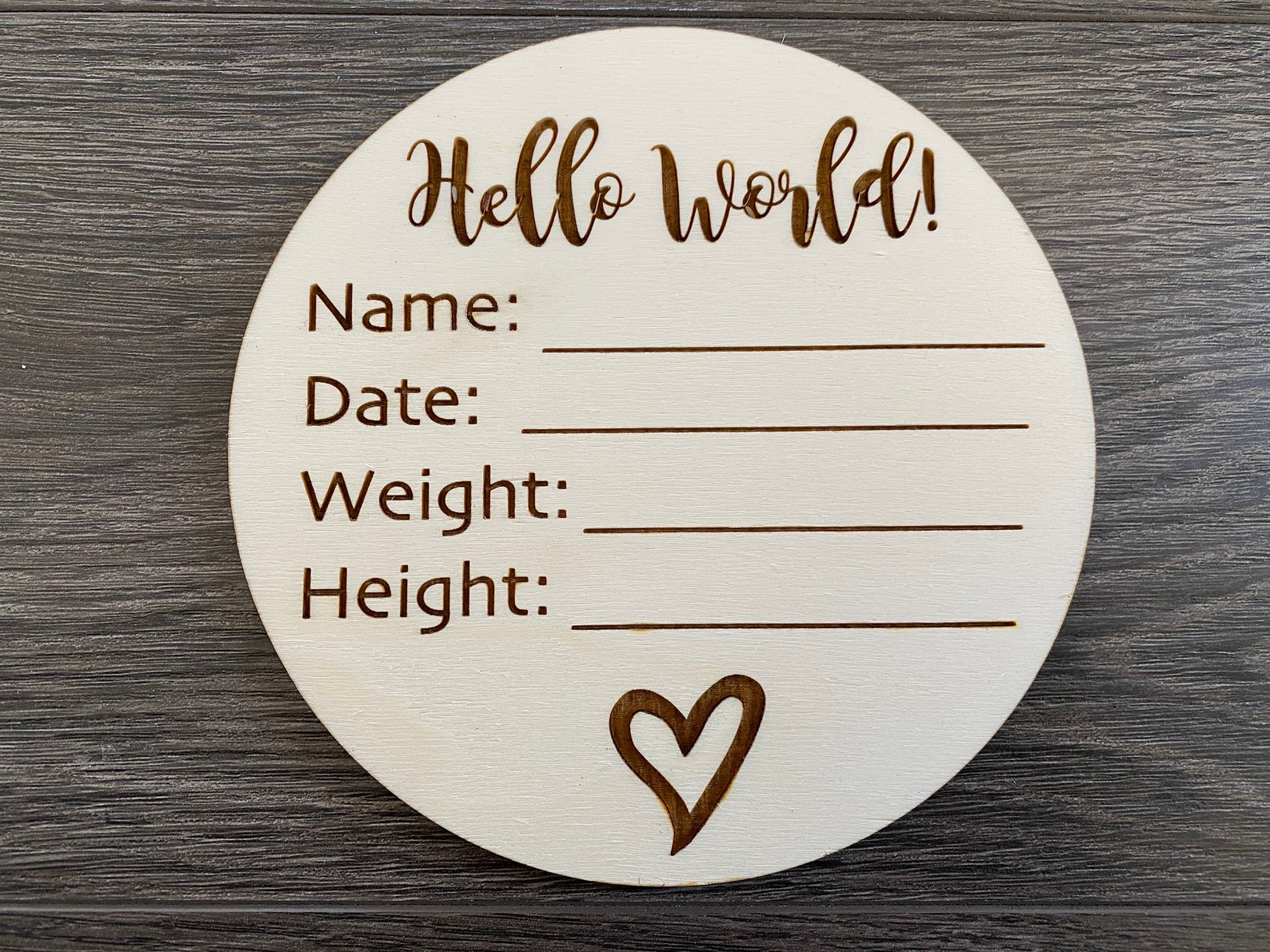 Welcome Baby Name Signs - Glowforge Laser SVG Cut File - Etsy