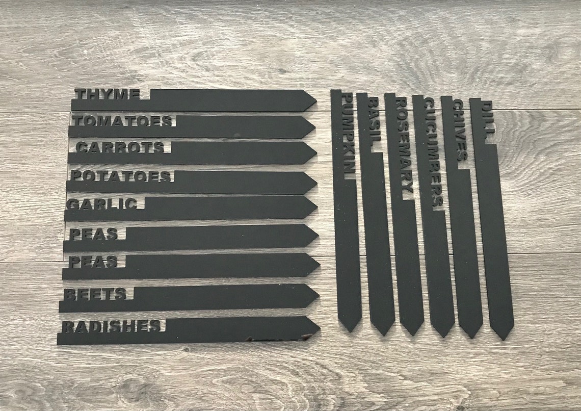 Garden Marker Stakes Digital Laser Cut File SVG Glowforge - Etsy