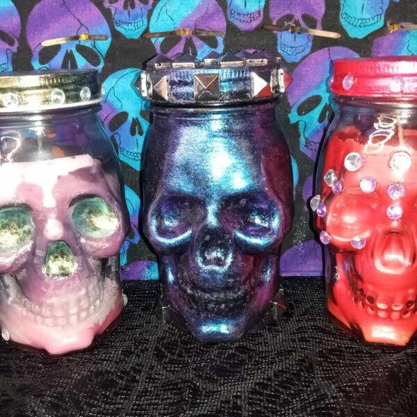 Skull Mason Jar - Etsy