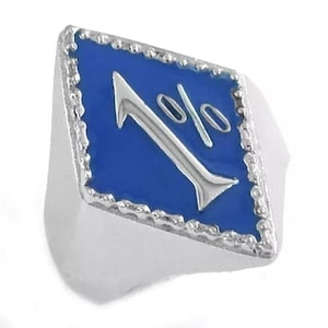 Custom 1 Percenter Diamond Biker MC Rings Custom One Percenter Club ...