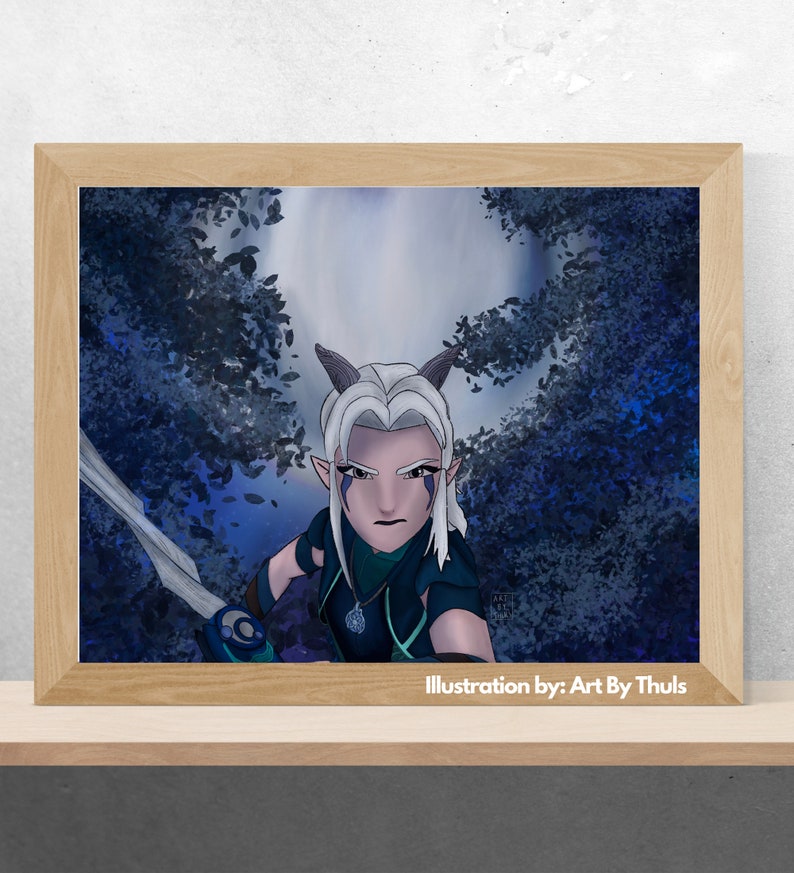 The Dragon Prince: Rayla Art Print (8x10) - Etsy