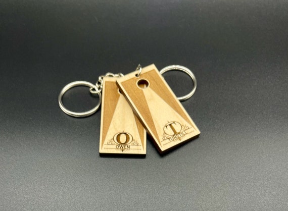 Dual Personalized Cornhole Keychains | Etsy