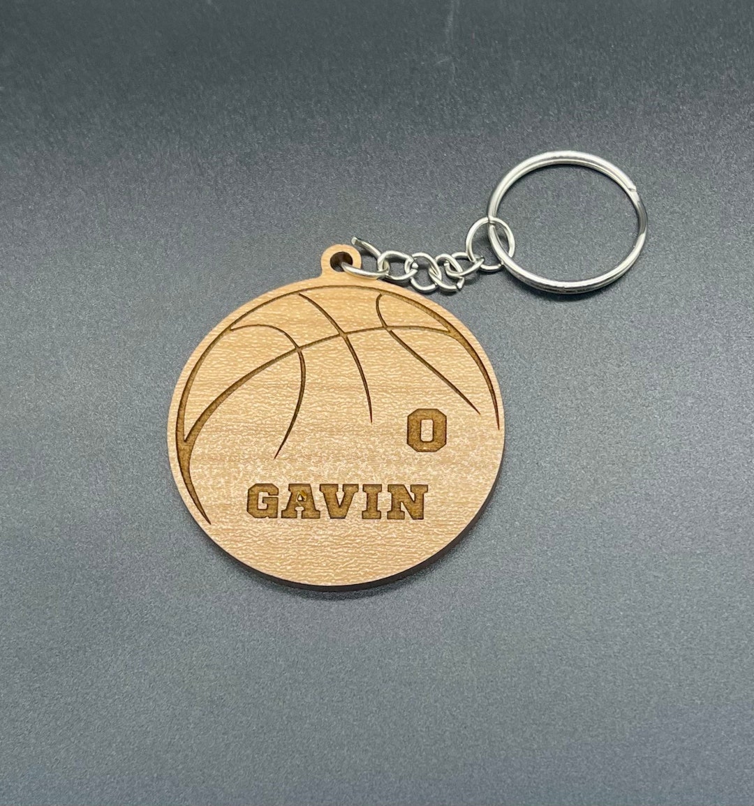 Personalized Basketball Keychain - Etsy