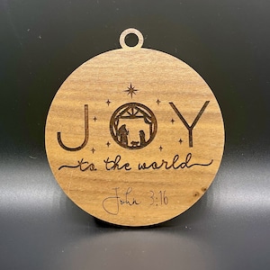 Joy to the World Ornament - Etsy