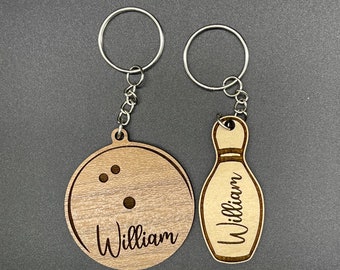 Bowling Pin Keychain - Etsy